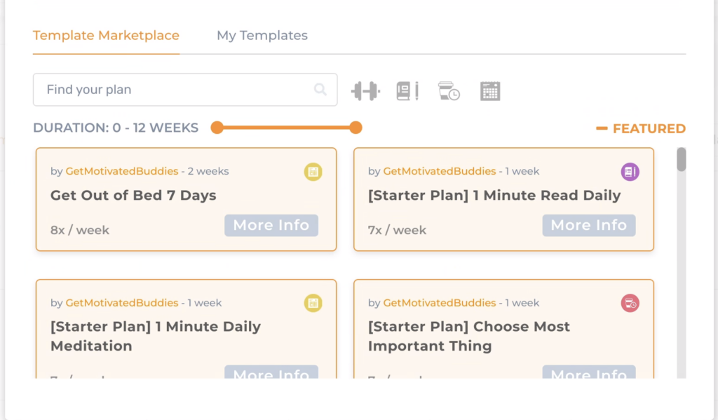 Plans - GetMotivatedBuddies